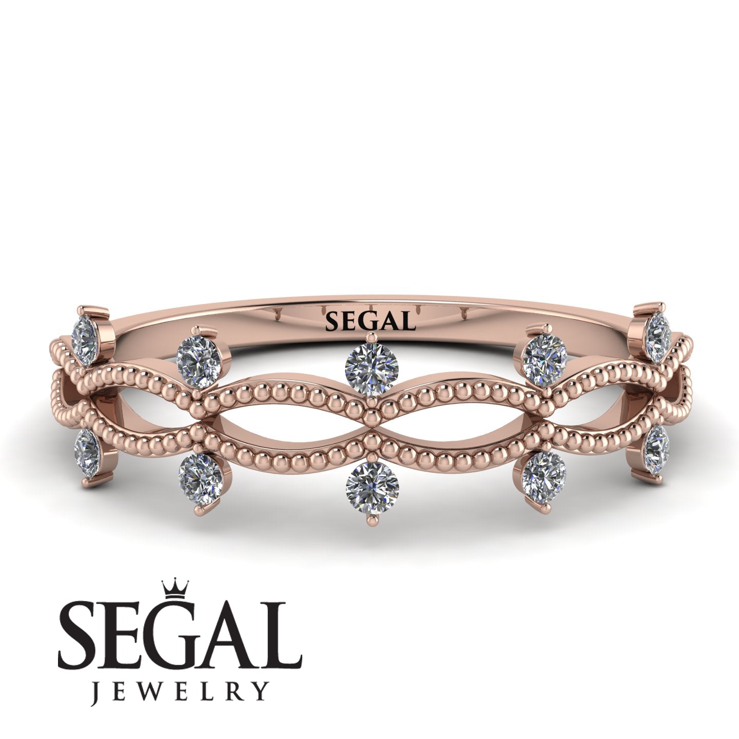 Milgrain Vintage Diamond Band - Rylee No. 2 – Segal Jewelry